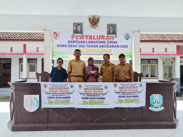 Desa Pocangan Salurkan BLT-DD Tahap Pertama TA 2025, Dukung Kesejahteraan Warga
